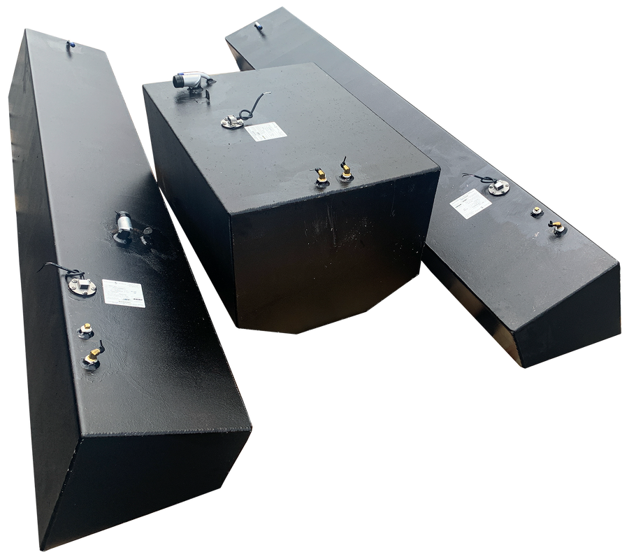 Contender 31' OEM Replacement 3 Fuel Tank Combo Kit #2 - 1 Small Belly ...